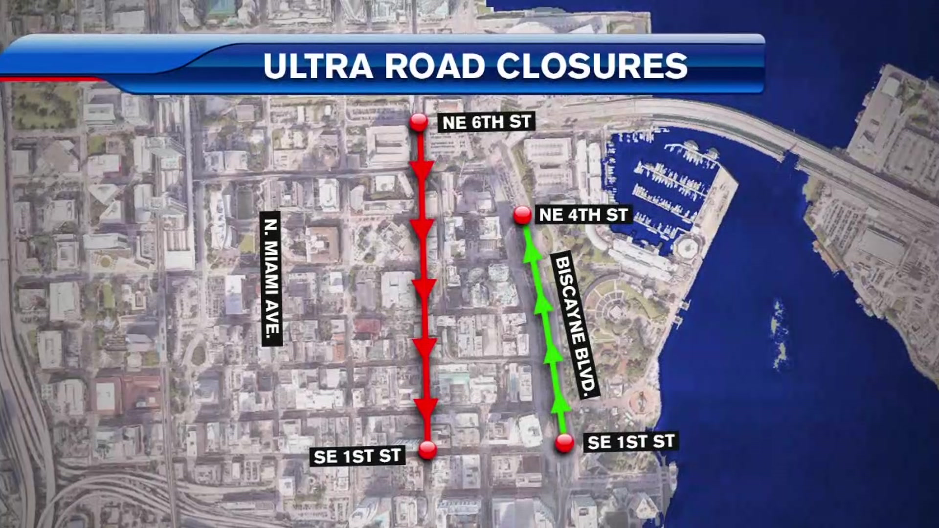 Road closures announced ahead of Ultra Music Festival in downtown Miami ...