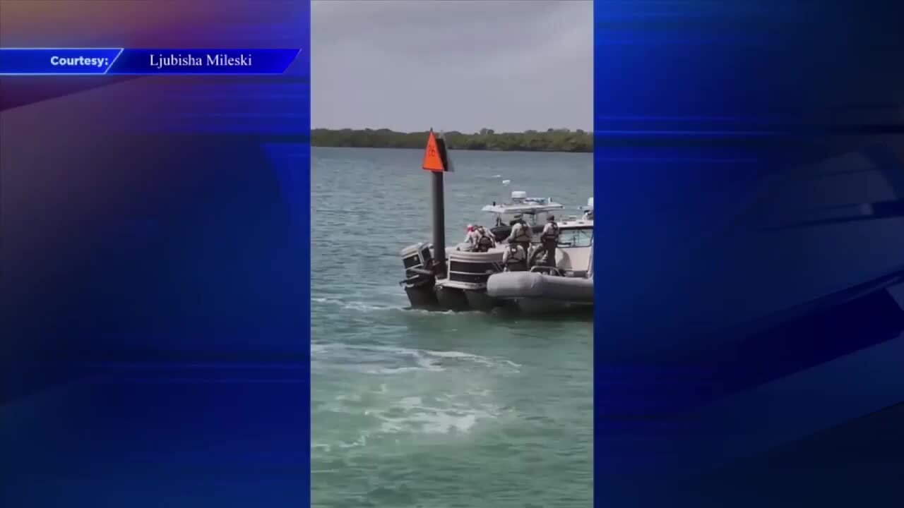 3 hospitalized after pontoon boat hits channel marker in Biscayne Bay ...