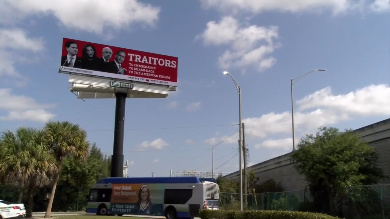 Billboard criticizing 4 Republican politicians over immigration ...