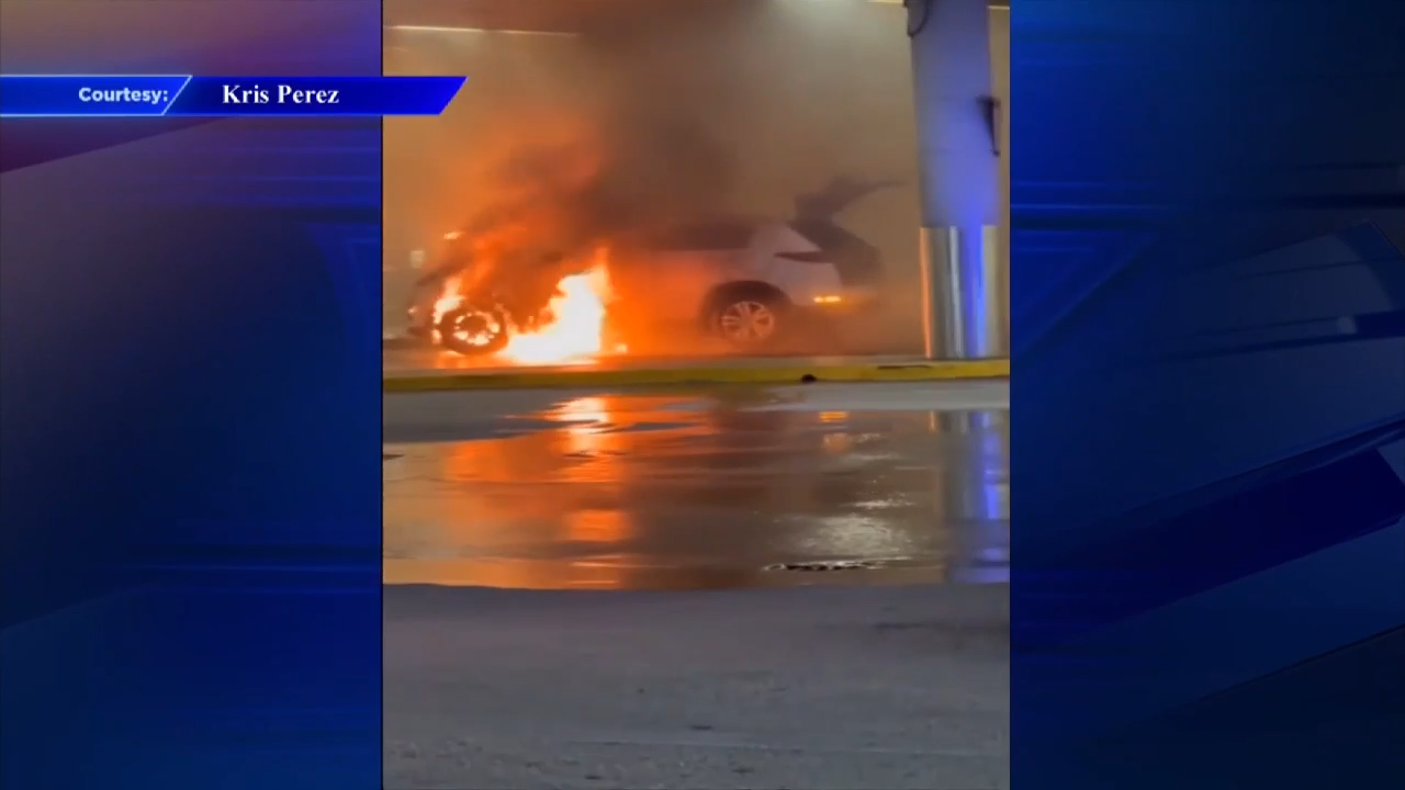Crews extinguish vehicle fire at Miami International Airport - WSVN ...