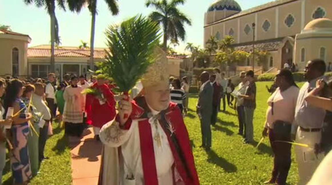 Miami Archbishop Wenski holds Palm Sunday Mass as Christians mark start ...