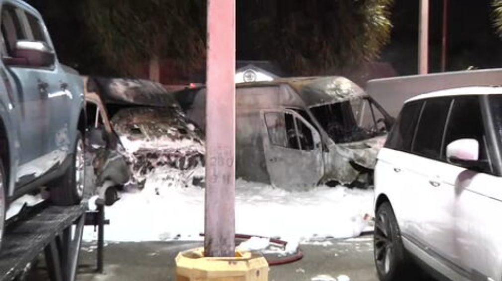 Crews put out overnight fire at Oakland Park auto dealership; 6 ...