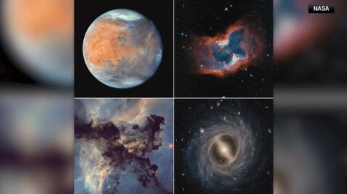 NASA releases pictures of celestial bodies to celebrate 35th ...