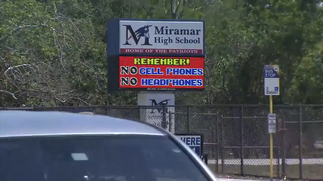 Second weapon found in 2 days at Miramar High School, officials say ...