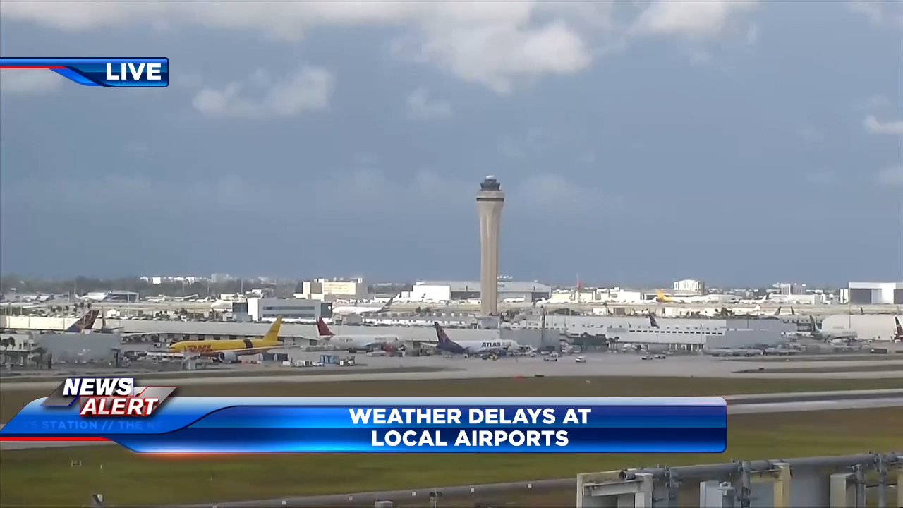 Severe storms across South Florida delay flights at MIA - WSVN 7News ...