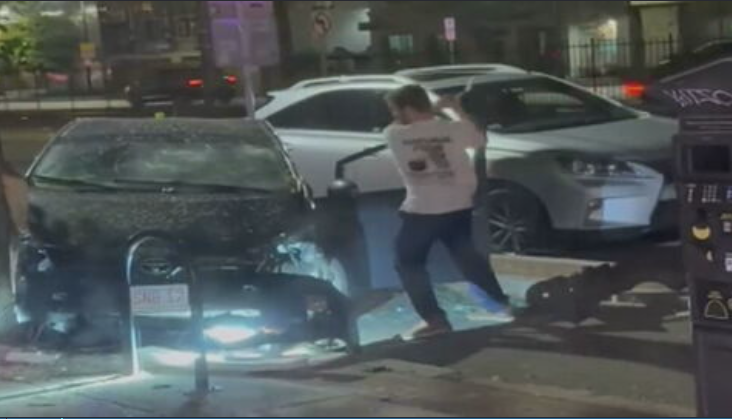 Video shows man smashing car windows with hatchet in Boston road rage ...