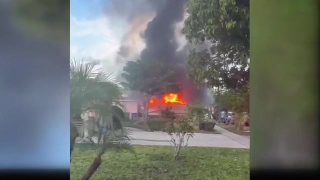 Crews extinguish boat fire in Lauderdale Lakes driveway; man airlifted ... Crews extinguish boat fire in Lauderdale Lakes driveway; man airlifted ...