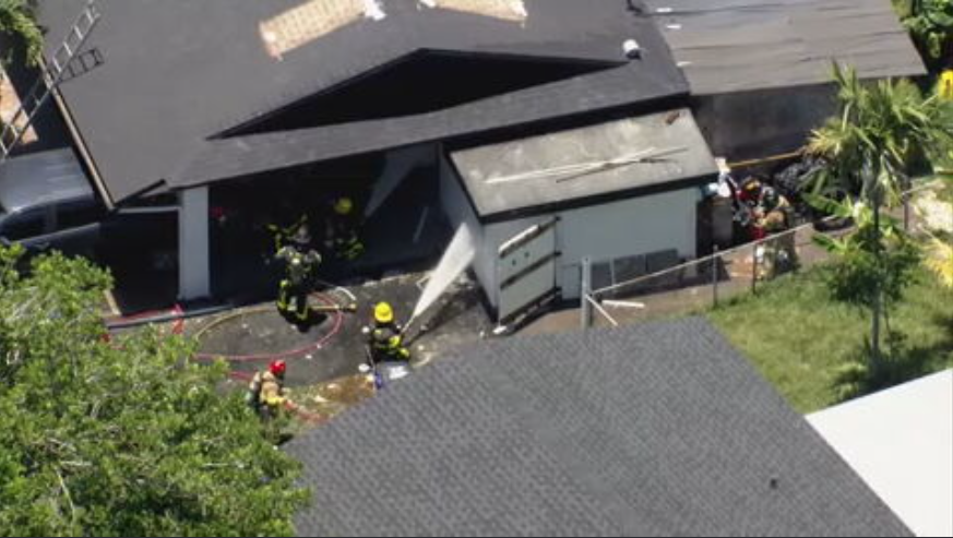 Fire crews extinguish home fire in Margate; 1 firefighter injured ...