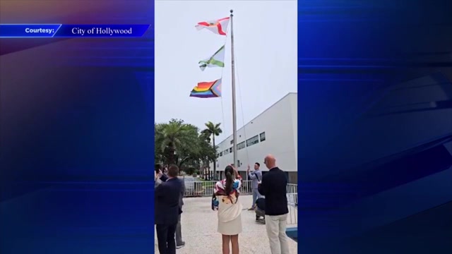 Hollywood flies Progress Pride flag at City Hall, symbolizing city’s ...