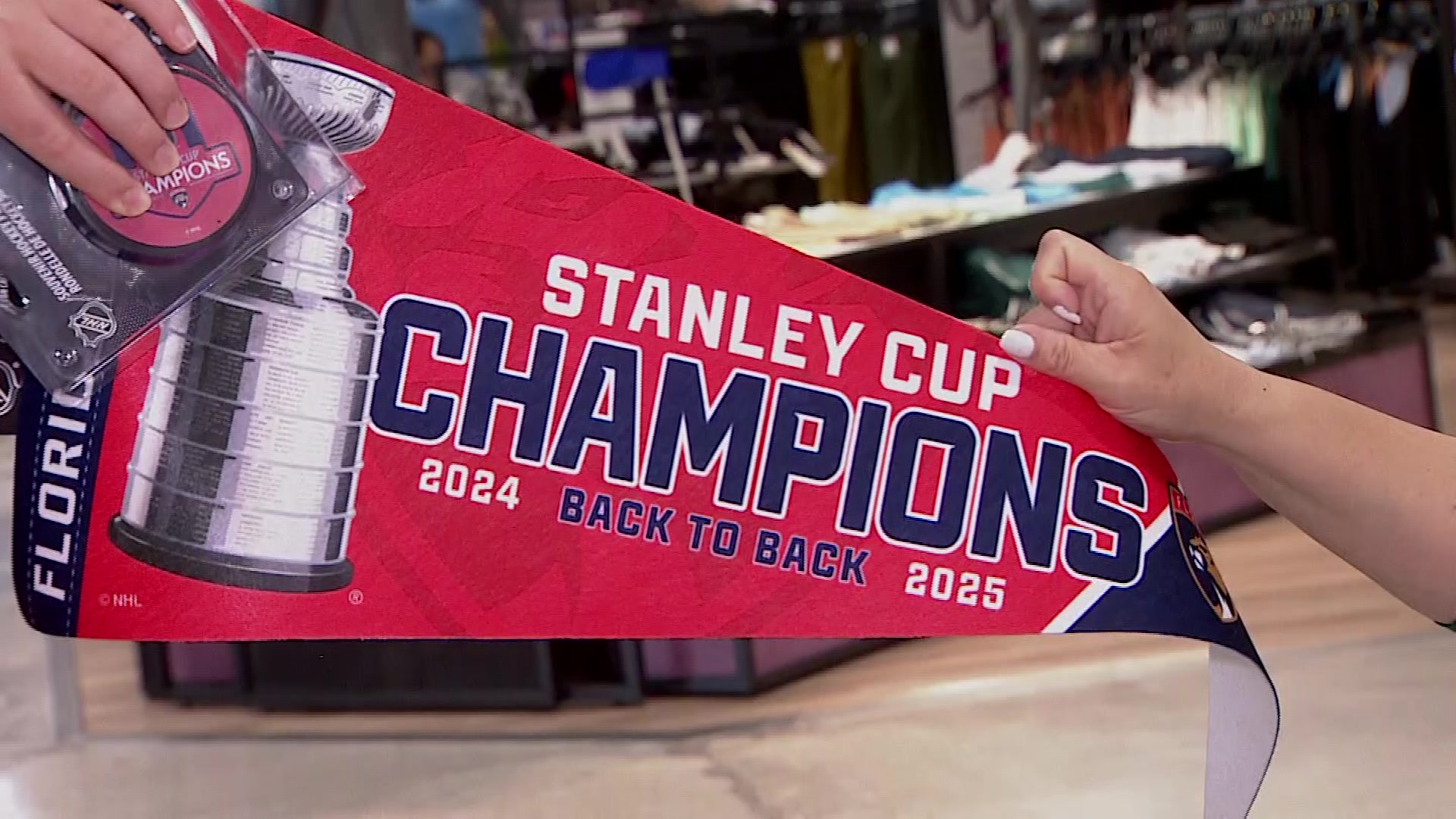 Fans celebrate Florida Panthers’ second consecutive Stanley Cup victory ...