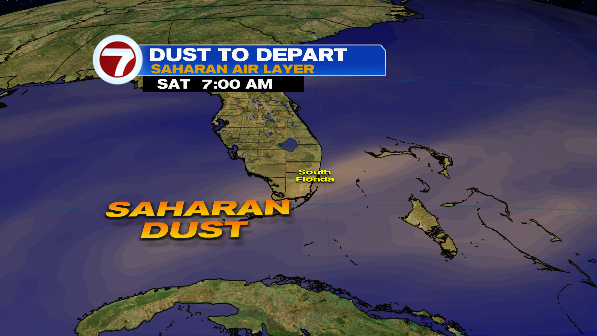 Saharan Dust Lingers this Weekend - WSVN 7News | Miami News, Weather ...