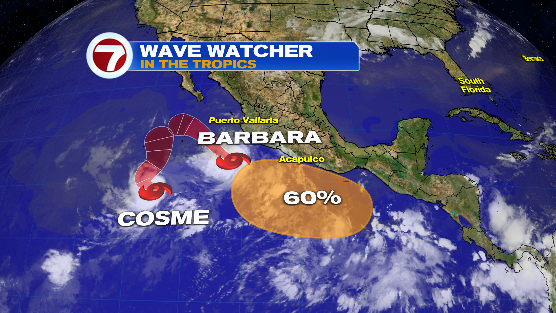 Tropical Storm Barbara becomes a hurricane - WSVN 7News | Miami News ...
