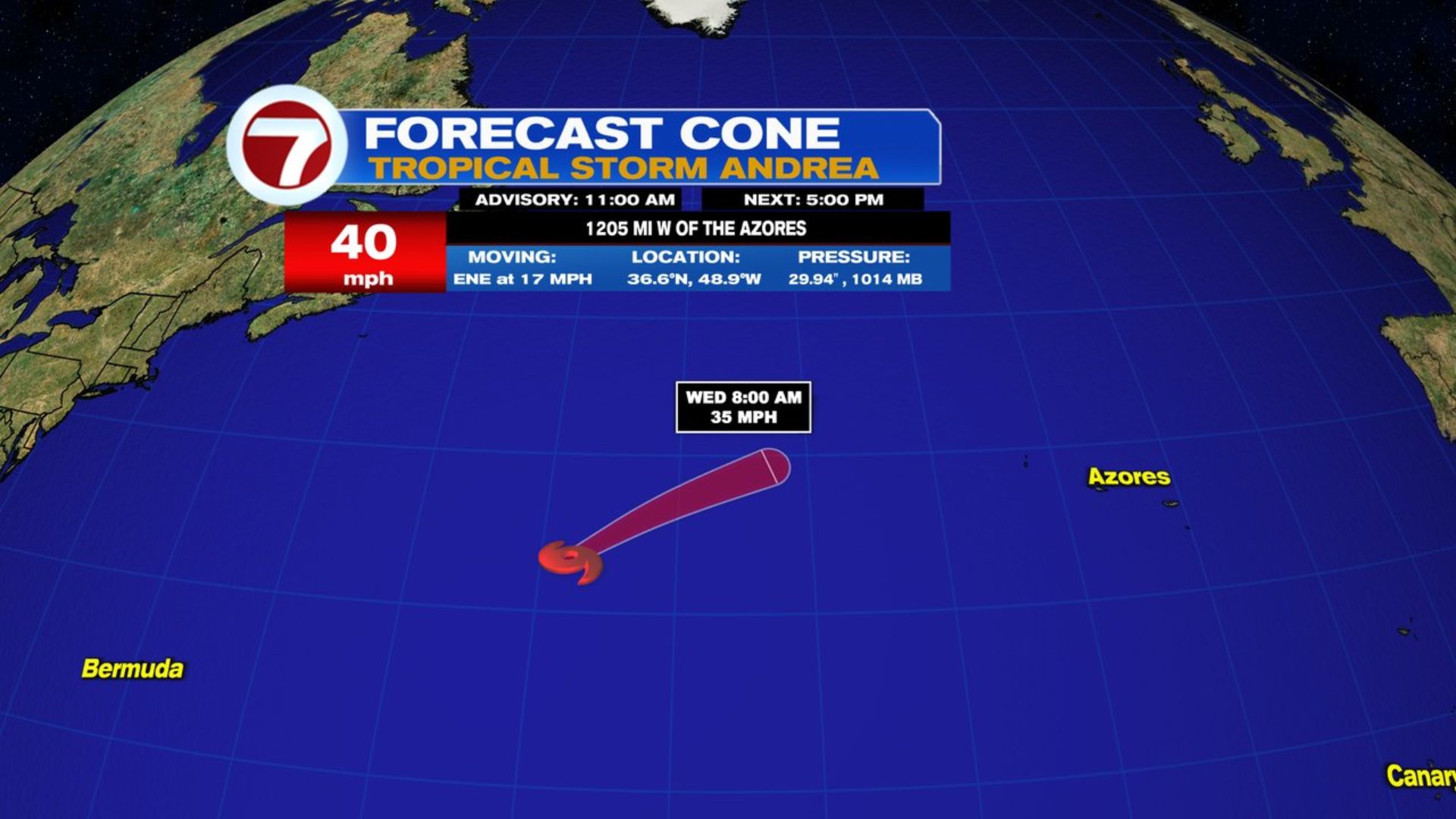 Tropical Storm Andrea, first of Atlantic hurricane season, is quickly ...