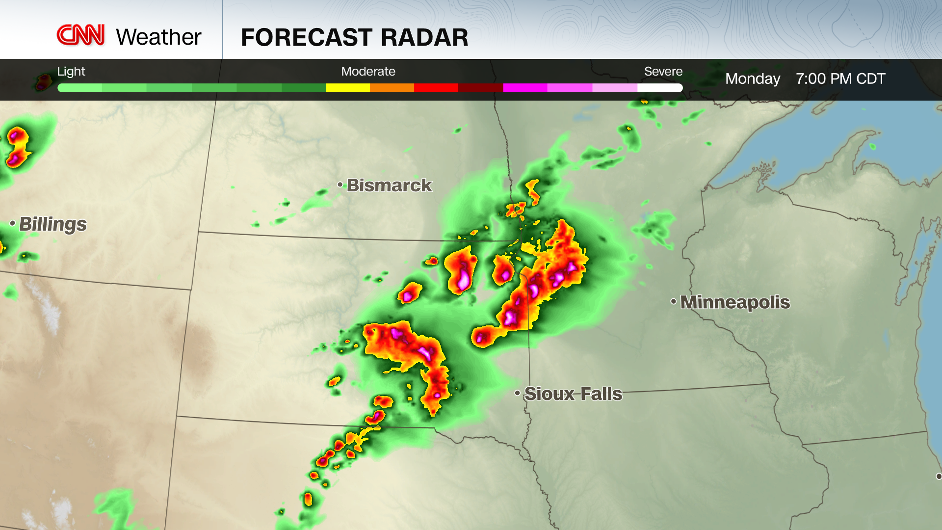 Hurricane-force winds tear through the Midwest and Plains leaving a ...