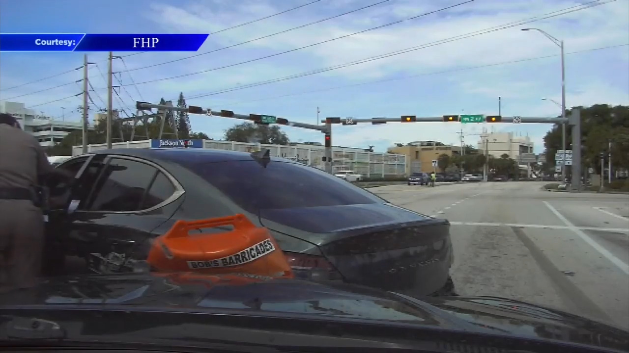 Dashcam video shows FHP pursuit ending in PIT maneuver in North Miami ...