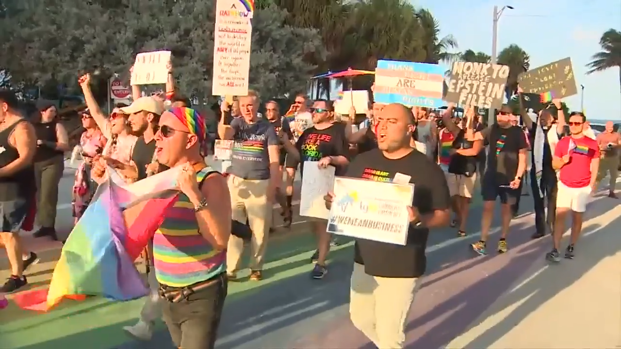 Fort Lauderdale LGBTQ+ residents and allies protest FDOT orders for ...