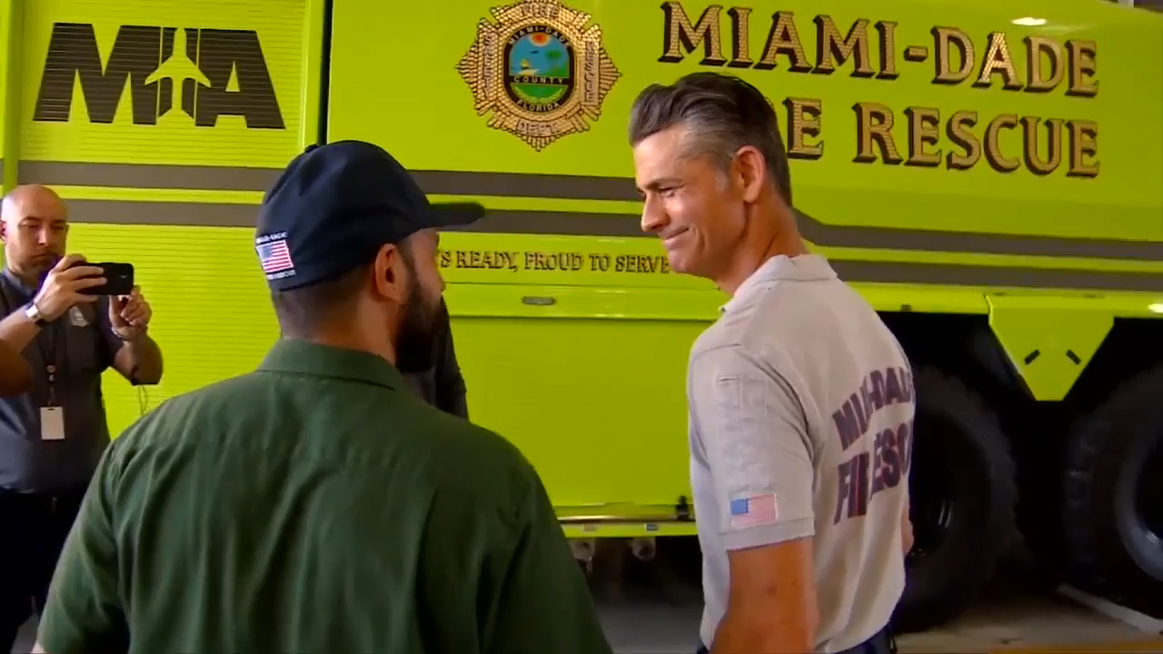 Man reunites with Miami-Dade firefighters who saved his life after ...