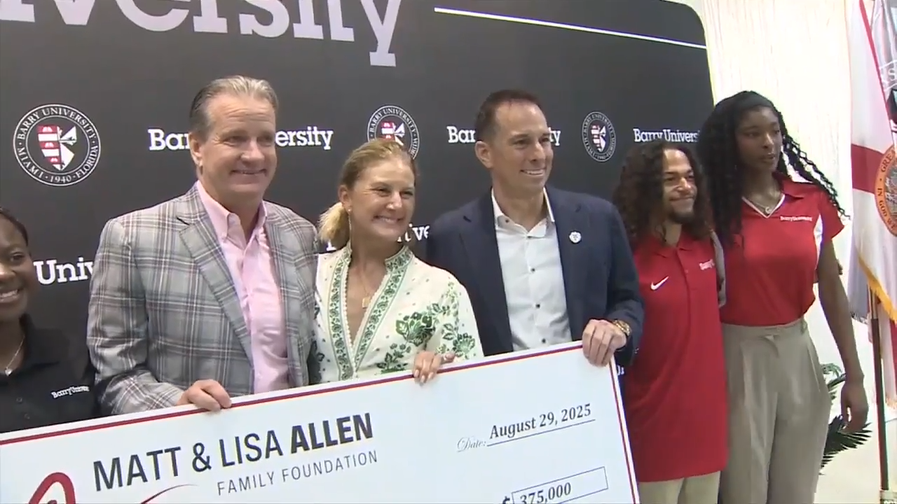 Matthew & Lisa Allen Family Foundation makes major donation to help students attend Barry ...