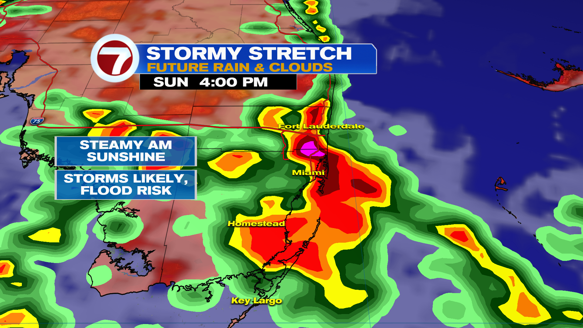 Storms Likely Rest of Holiday Weekend - WSVN 7News | Miami News ...
