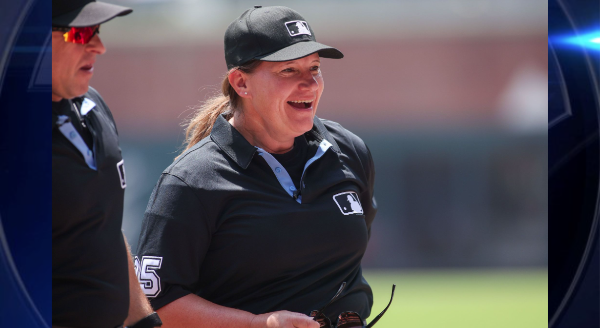 Jen Pawol makes baseball history as first woman to umpire an MLB game ...
