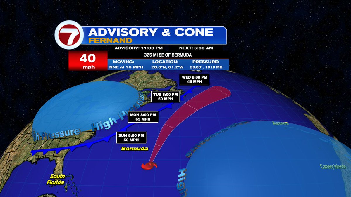 Tropical Storm Fernand forms in the Atlantic Ocean, heads over open waters - WSVN 7News | Miami ...