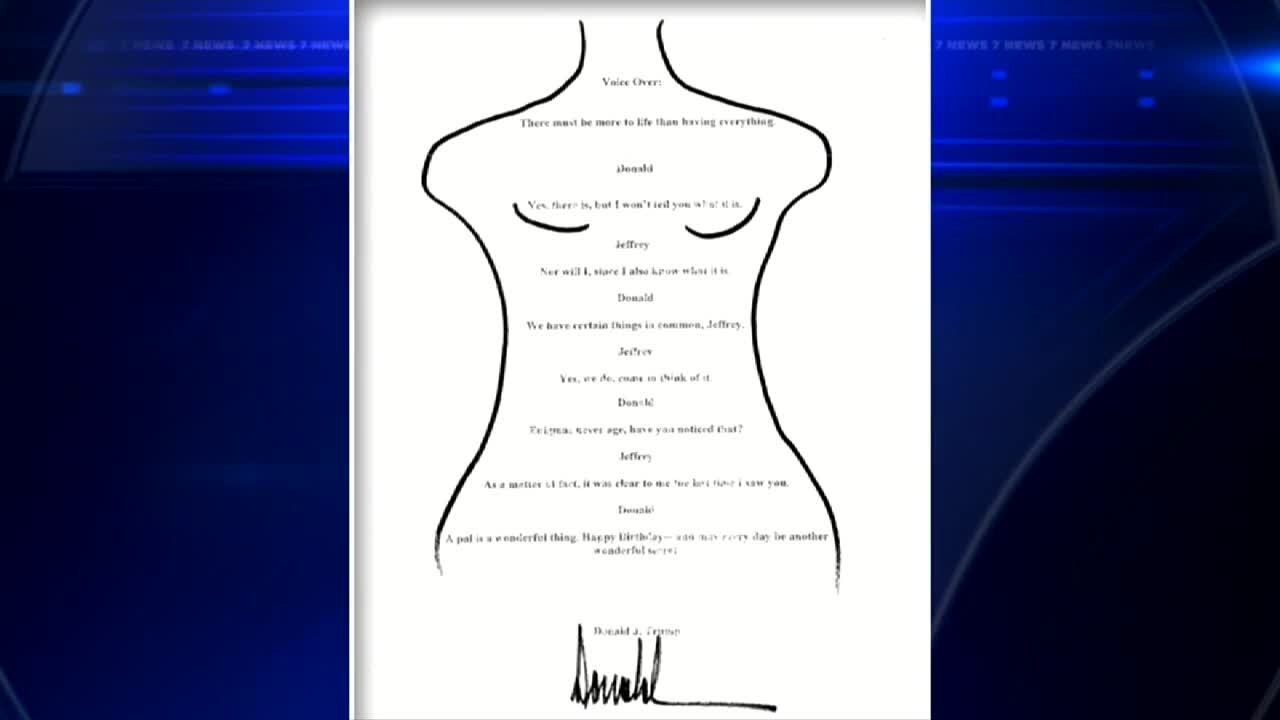 Trump note to Epstein that he denies signing is released by Congress ...