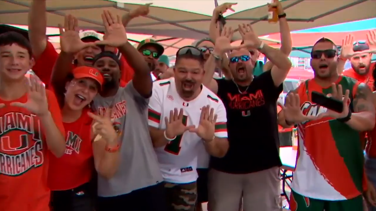 Fans showed out as the Miami Hurricanes took down Notre Dame in their ...