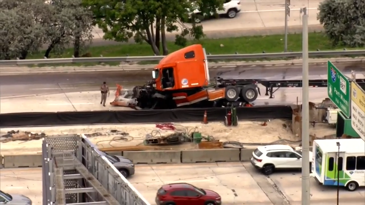 All WB lanes of SR 836 at NW 12th Ave in Miami reopen after tractor ...