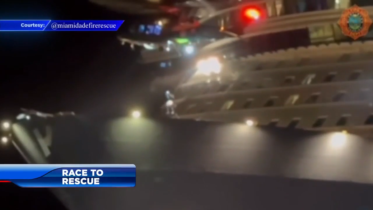 MDFR sends chopper to rescue cruise ship passenger - WSVN 7News | Miami ...