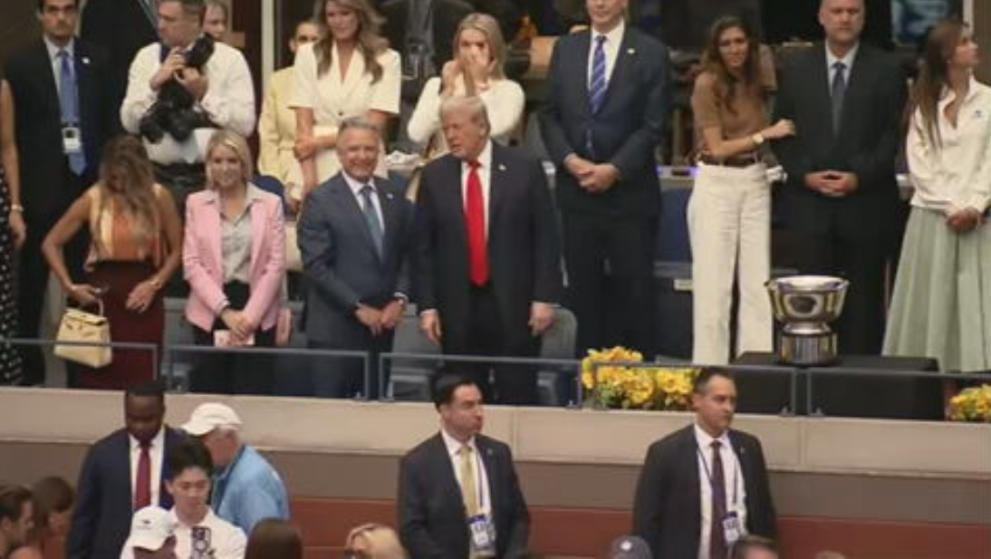 Trump’s US Open visit sparks boos and long security lines - WSVN 7News ...