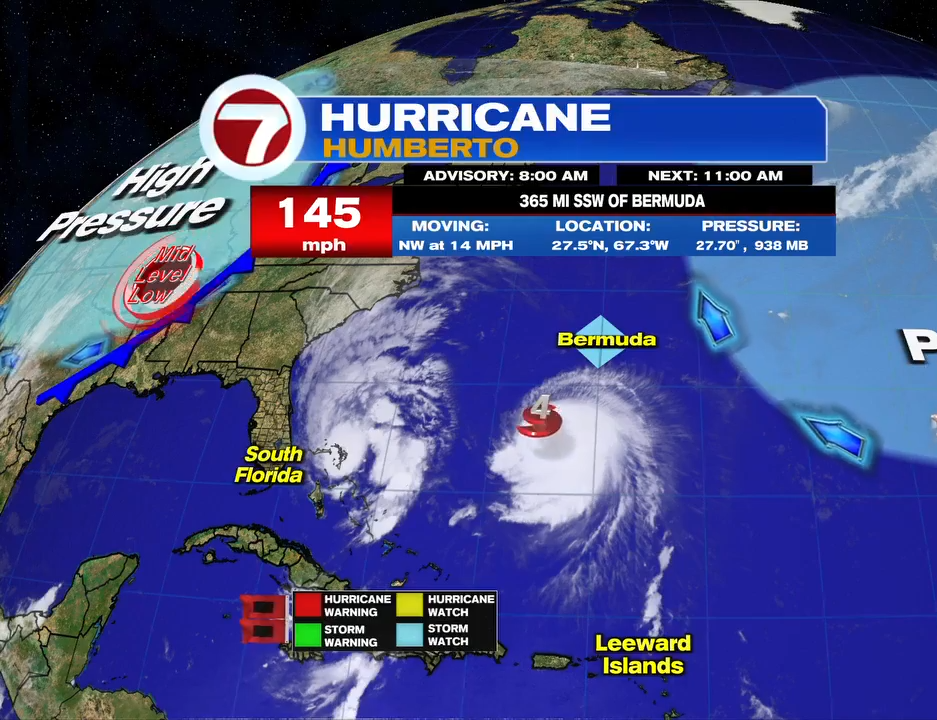 1 man killed in Cuba as Tropical Storm Imelda and Hurricane Humberto threaten Bahamas and ...