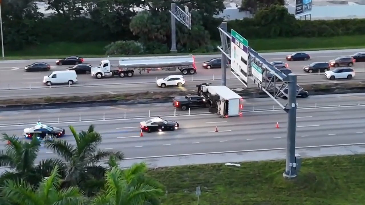 All SB lanes on I-95 at Ives Dairy Road reopened after multi-vehicle ...