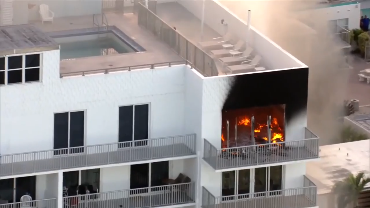 Elderly woman hospitalized after fire erupts at apartment complex in ...