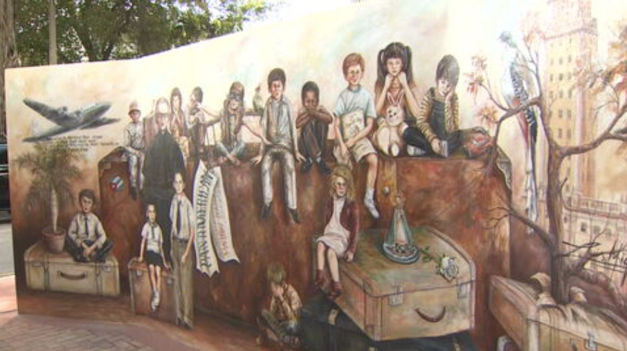 City of Miami unveils mural honoring children of the Pedro Pan Program ...