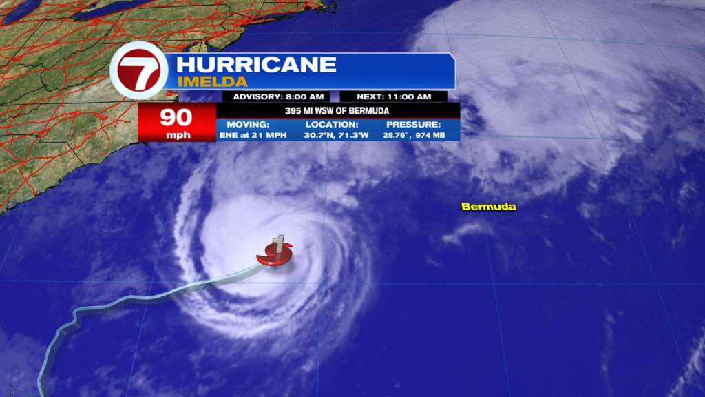 Hurricane Imelda rumbles toward Bermuda as airport, schools and ...