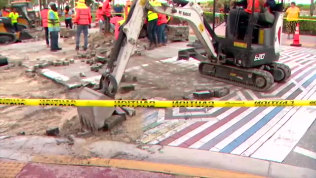 ‘Our Pride is getting erased’: Ocean Drive rainbow crosswalk removed by ...