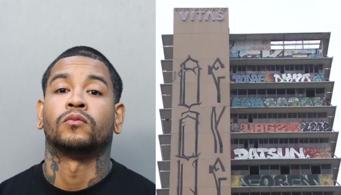 Miami Police arrest graffiti ringleader accused of defacing Vitas ...