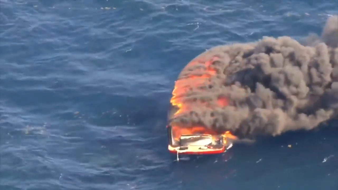 Crews extinguish boat fire off coast of Hallandale Beach; good ...