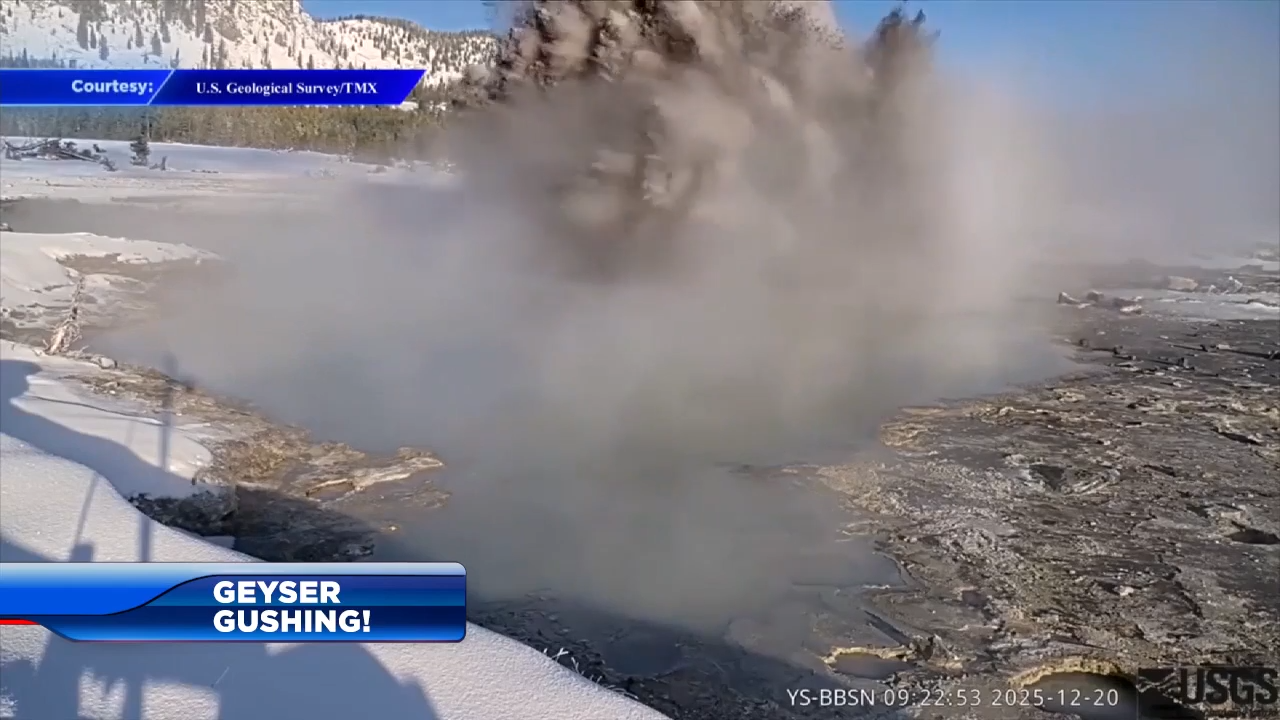 Muddy eruption at Yellowstone’s Black Diamond Pool captured on video ...