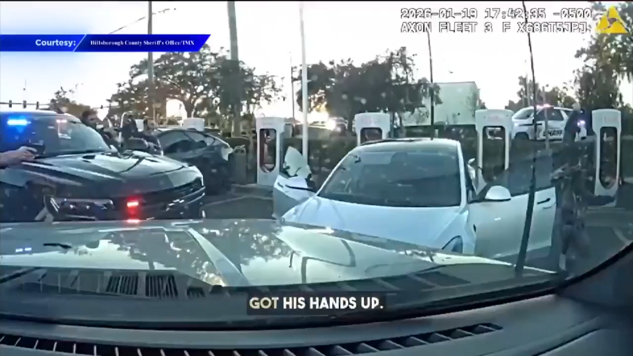 Tampa man arrested at Tesla charging station after being found with ...
