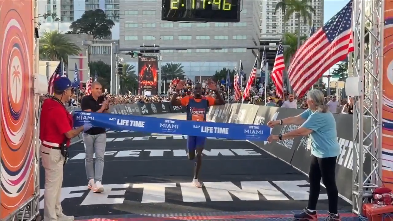 Thousands run across Miami, Miami Beach at 2026 Life Time Marathon and ...