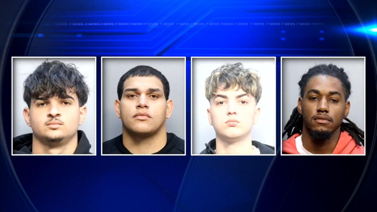 4 arrested for staging traffic crash in Miami, police say - WSVN 7News ...