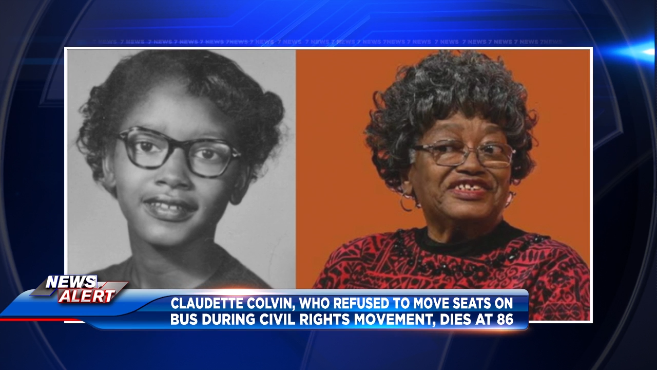Claudette Colvin, who refused to move seats on a bus at start of civil ...