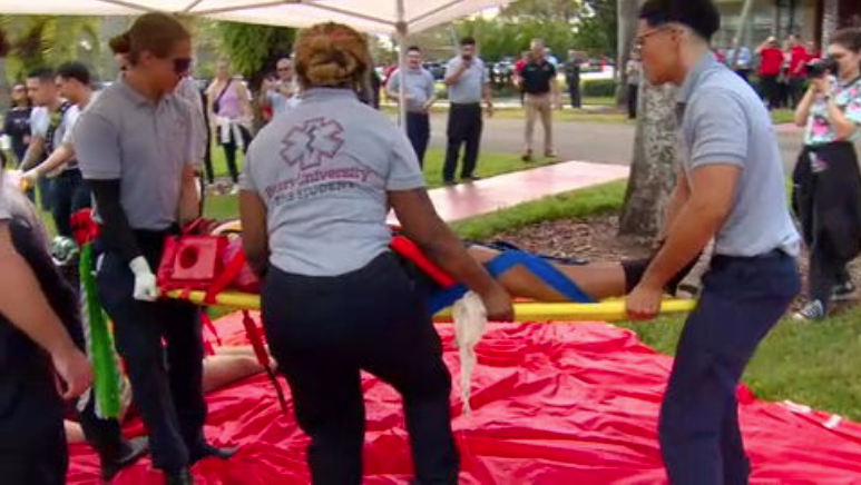 Barry University students perform mass casualty simulation training ...