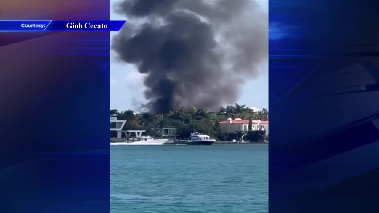 Fire tears through Bay Harbor Islands home; no injuries reported - WSVN ...