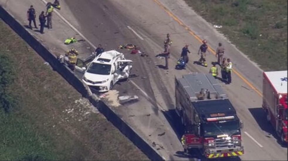 7 hospitalized, including 1 child, after cement truck crashes into car ...