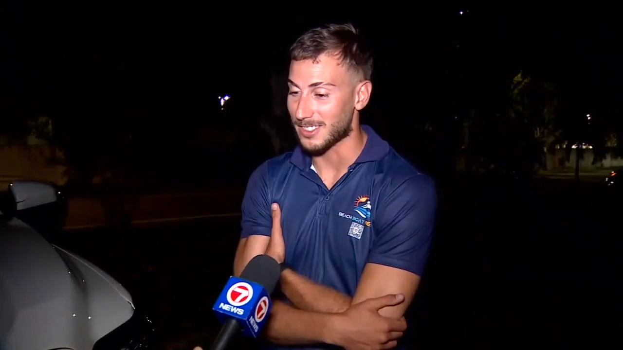 Boat captain who saved 2 boaters from boat fire in Miami Beach speaks ...