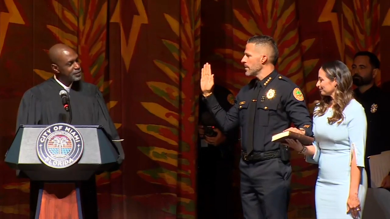 Edwin Lopez sworn in as new Miami Police chief, pledges to lead from ...