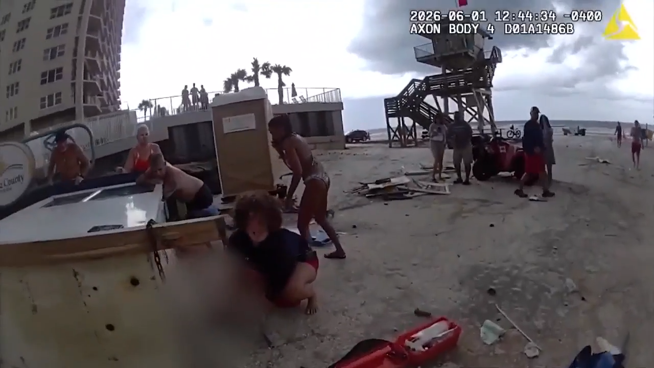 Bodycam video shows moments after fatal toll booth crash; driver ...